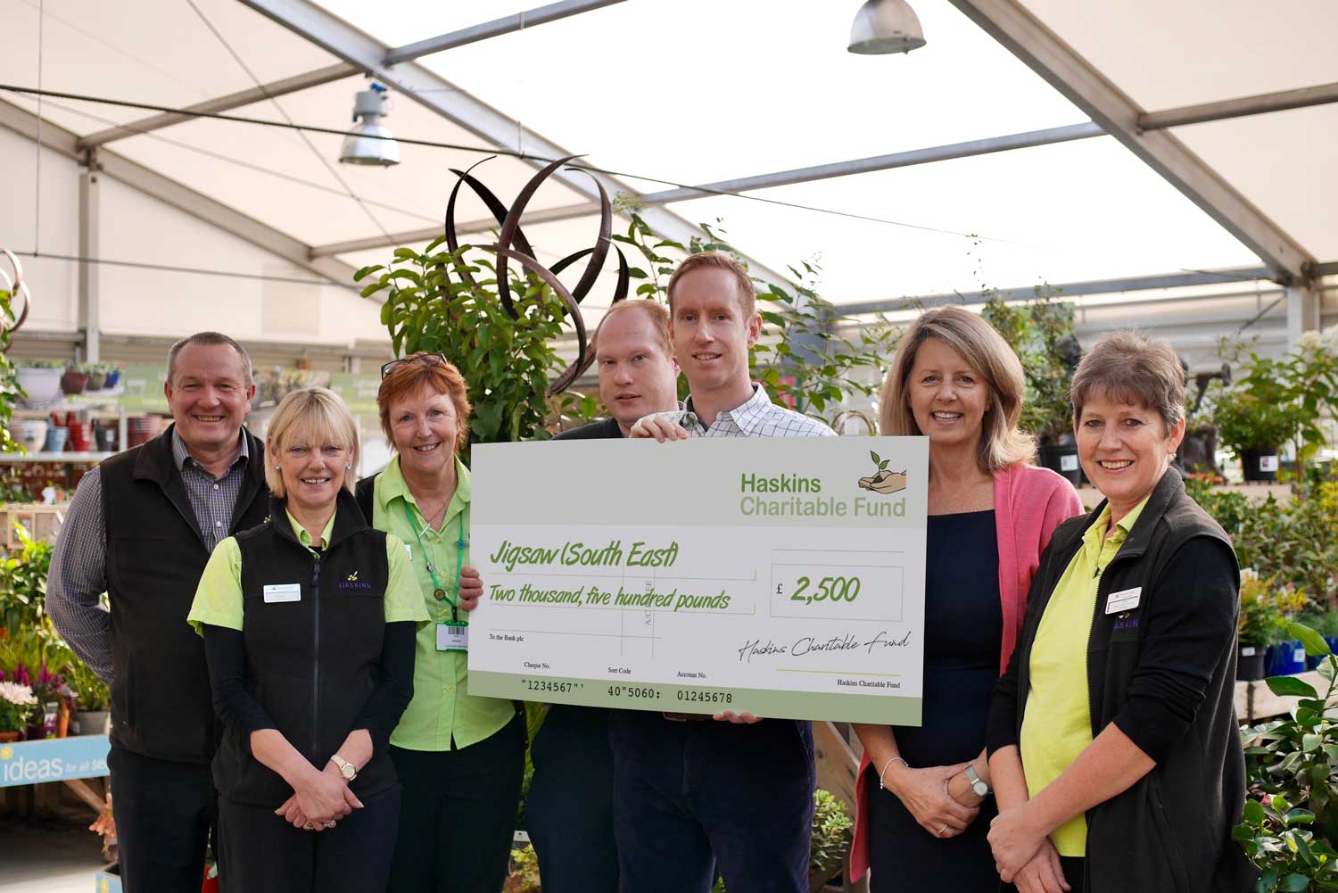 Haskins Garden Centre donates £2,500 to grow local child bereavement ...